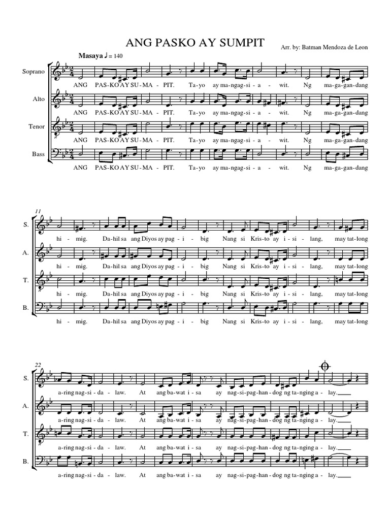 Ang Pasko Ay Sumapit PDF | PDF