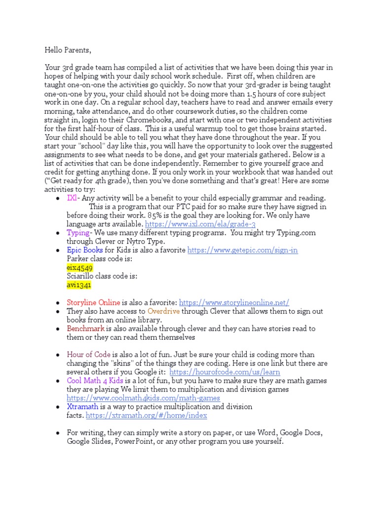 Enrichment Letter | PDF | Behavior Modification | Communication