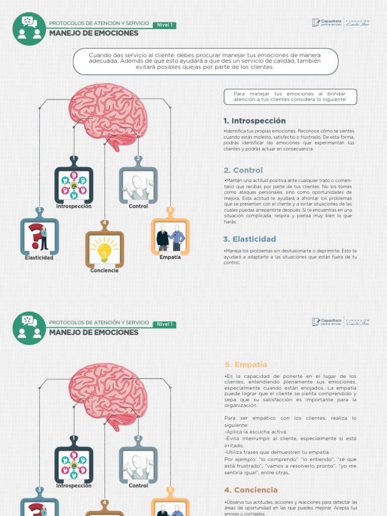 Manejo de Emociones PDF | PDF | Cliente | Empatía