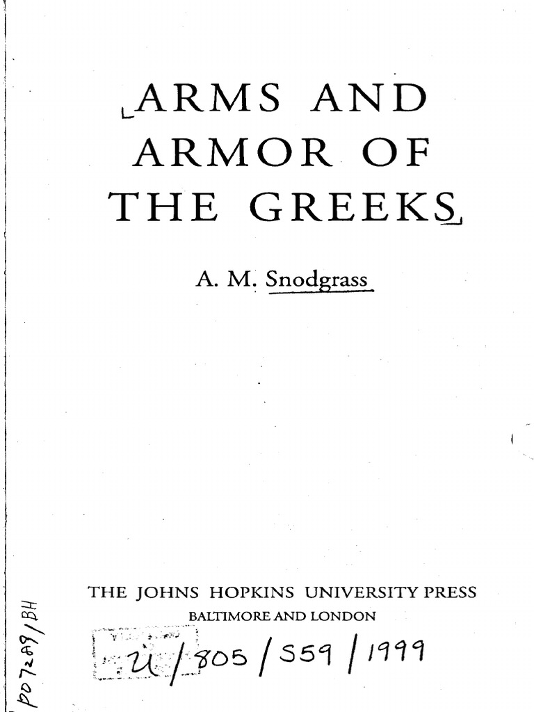 Anthony M. Snodgrass - Arms and Armor of The Greeks-The Johns Hopkins ...