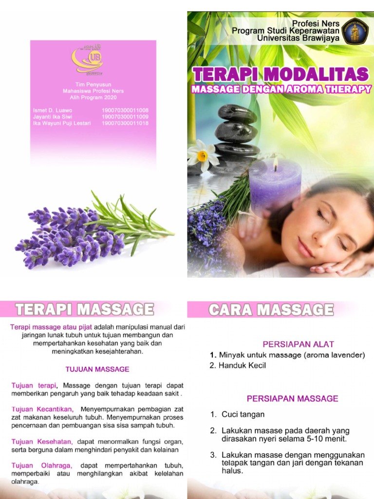 Booklet Aroma Terapi Dan Massage | PDF