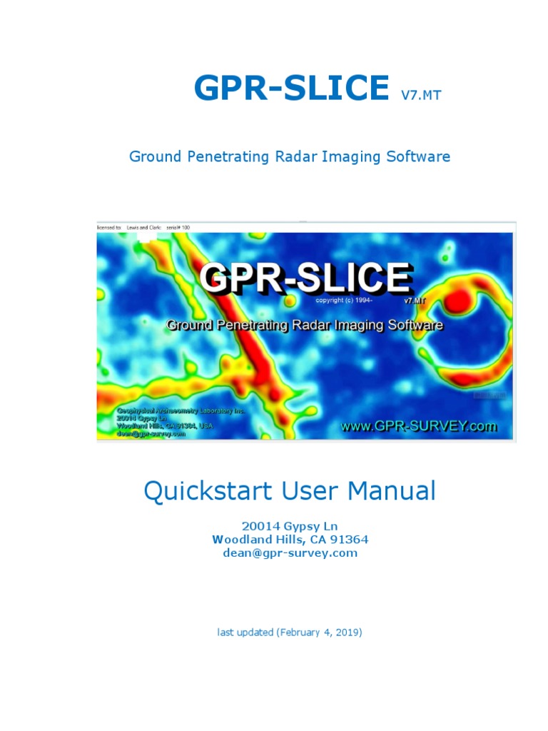 GPR-SLICE V7 Quickstart Manual | PDF | Filename | Computer File