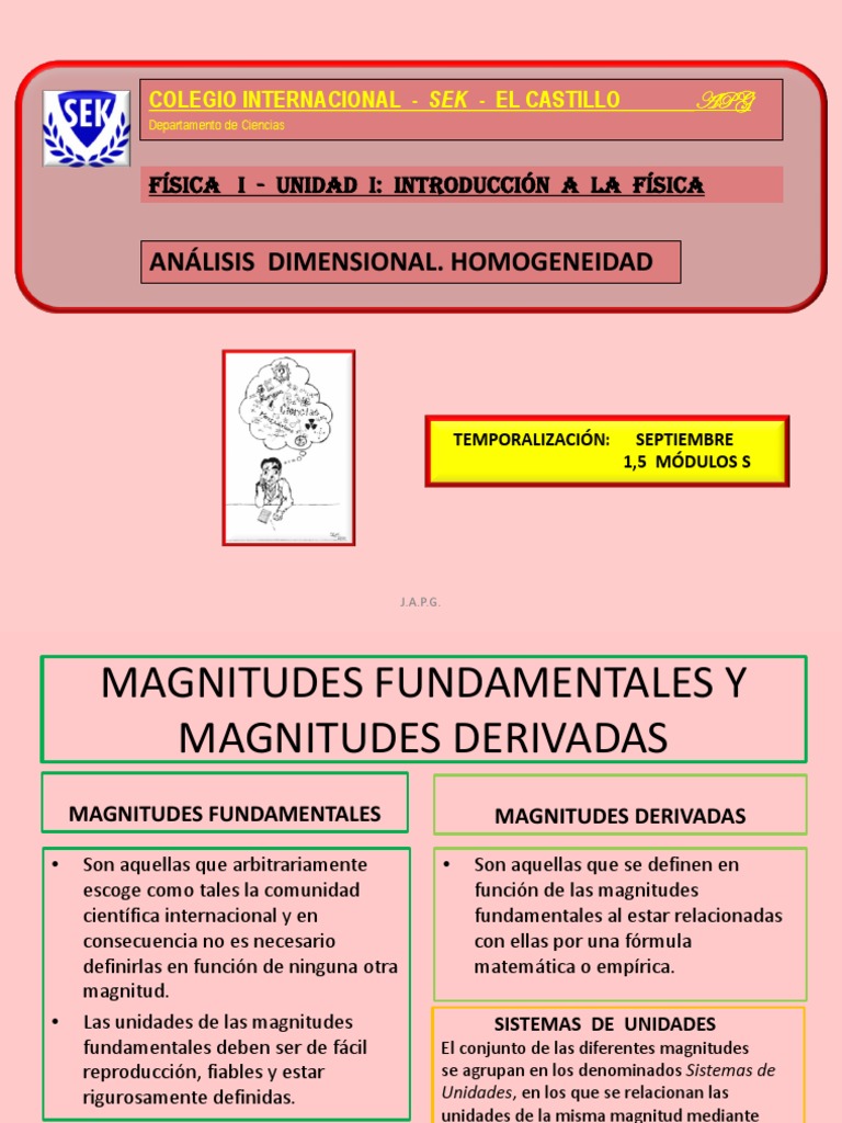 Análisis Dimensional. Homogeneidad | PDF | Sistema Internacional de ...