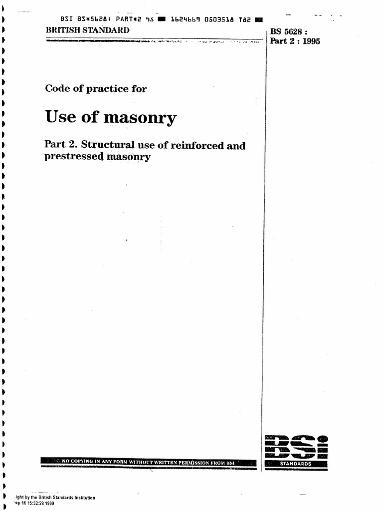 BS5628 Part 2 | PDF