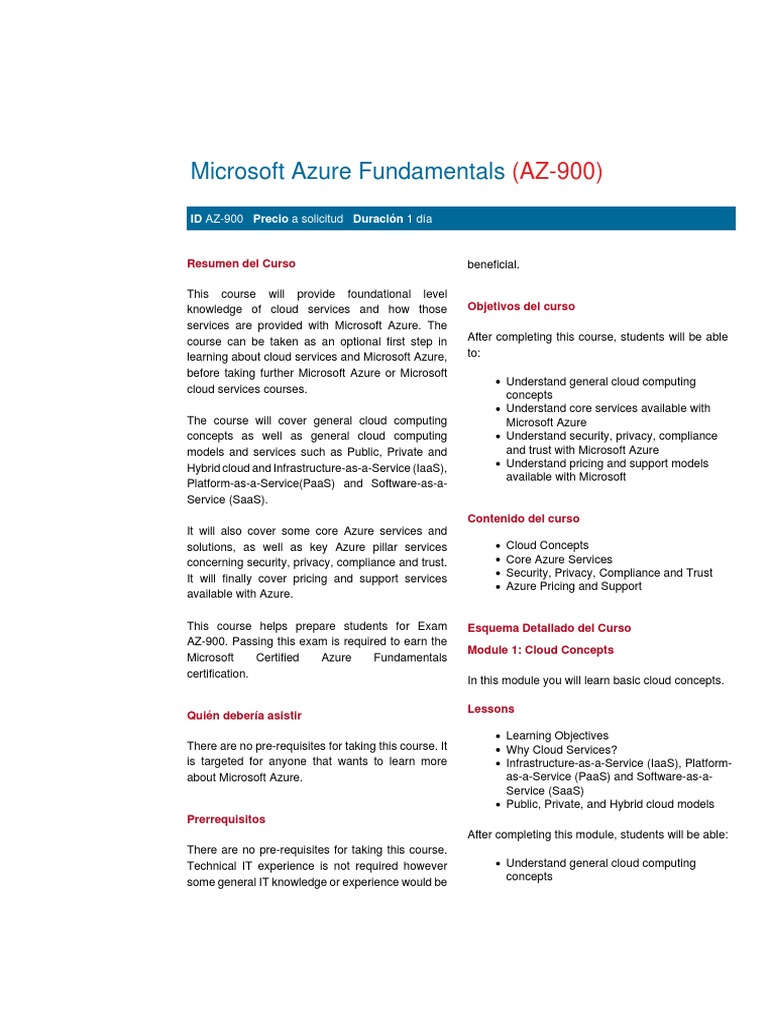 Understanding Cloud Concepts and Core Azure Services | PDF | Microsoft ...