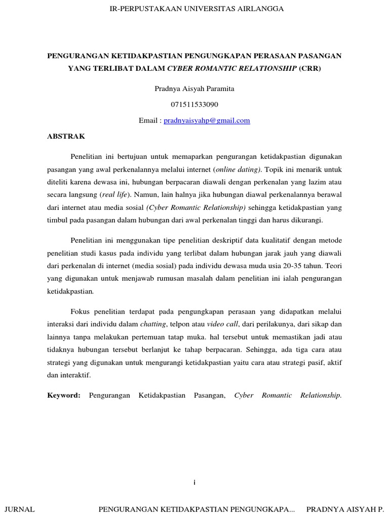 Jurnal Pradnya Aisyah P 071511533090 PDF | PDF
