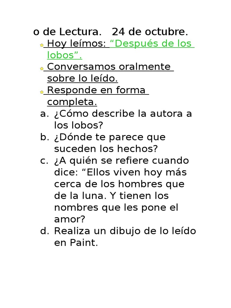 Actividades de Lectura y Discusión | PDF
