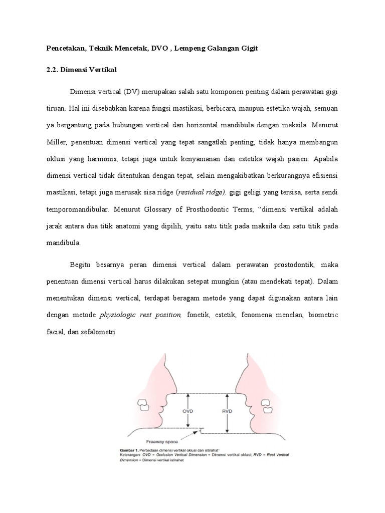 Dimensi Vertikal | PDF