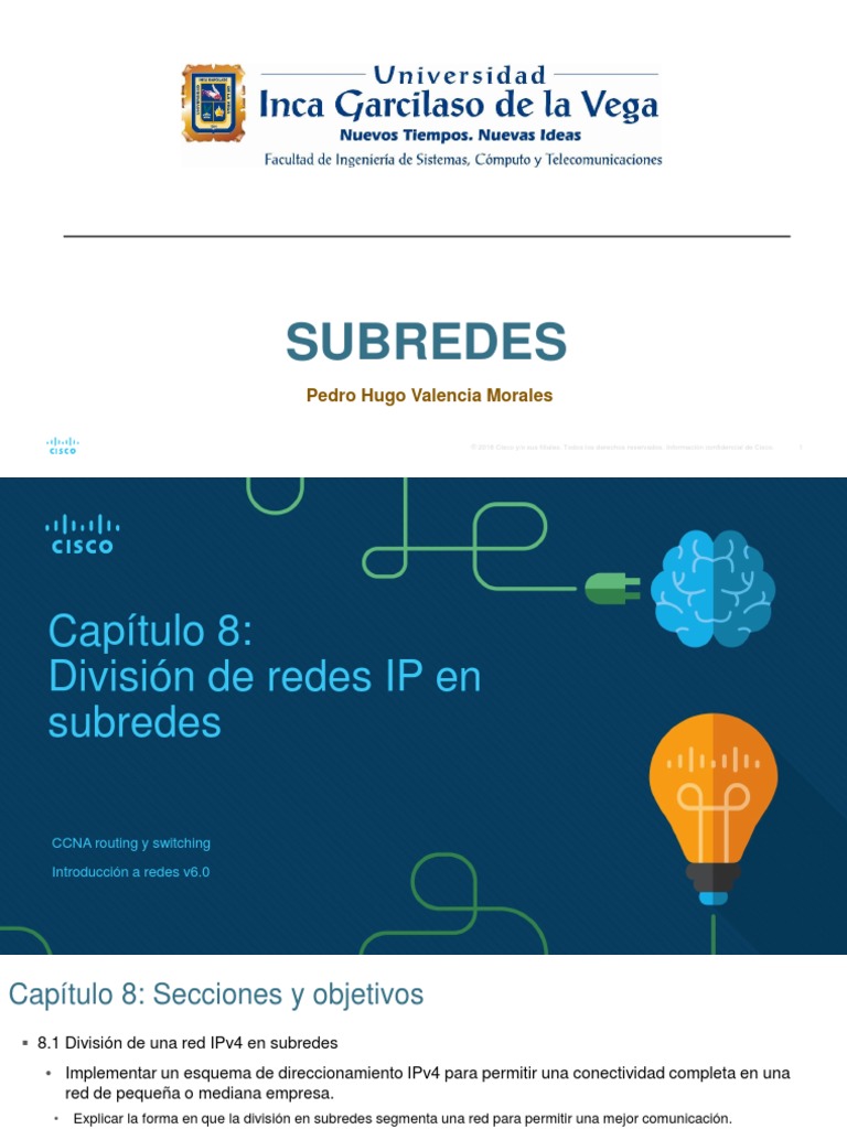 RED1 S07 PPT Subredes | PDF | Dirección IP | Protocolos de internet