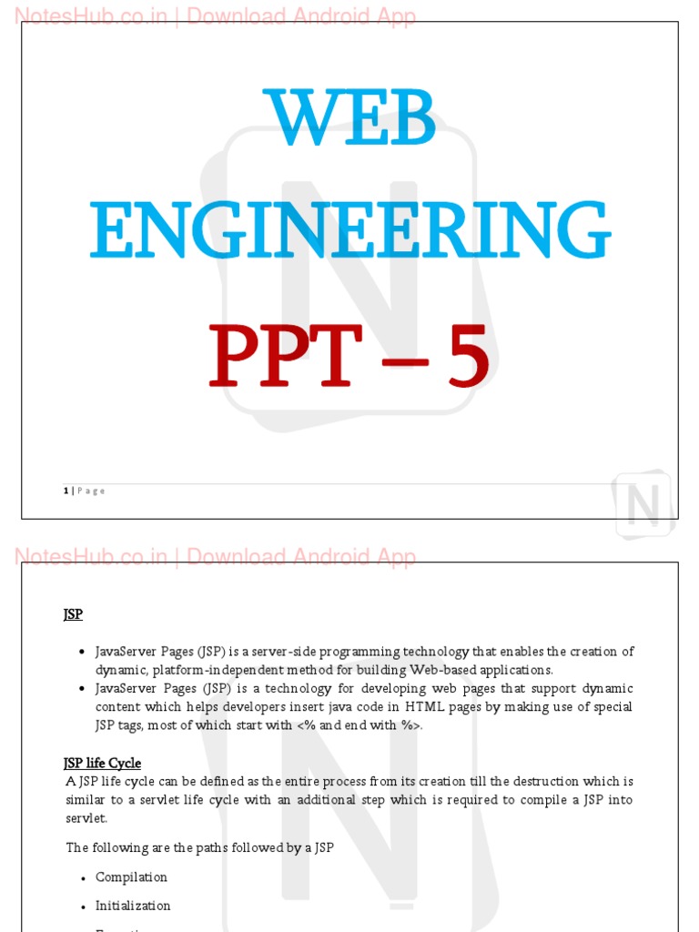 JSP PDF | PDF | Java Server Pages | Java Servlet