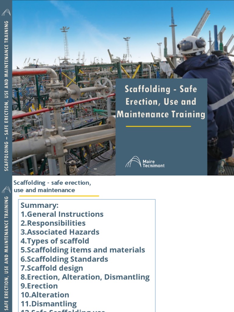 Scaffolding Safety and Training Manual | PDF | Scaffolding ...