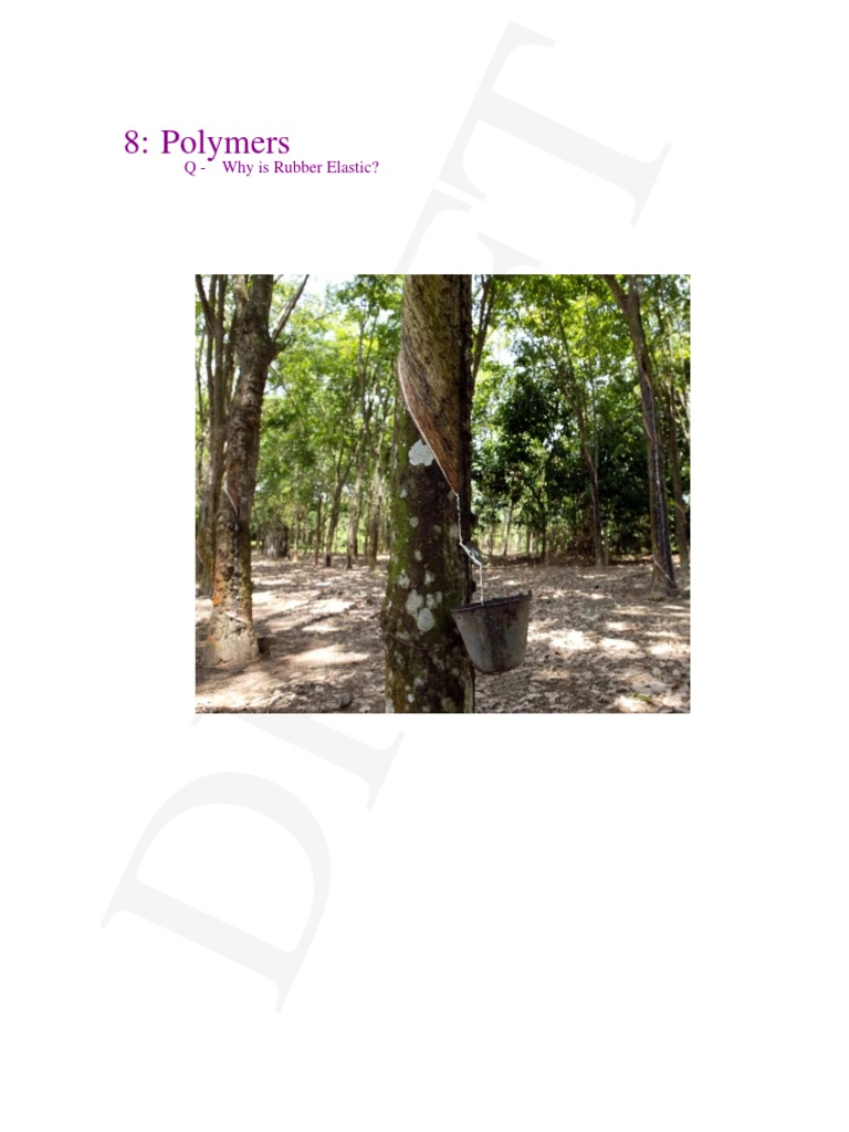 Polymers Why Is Rubber Elastic | PDF | Polymers | Deformation (Engineering)