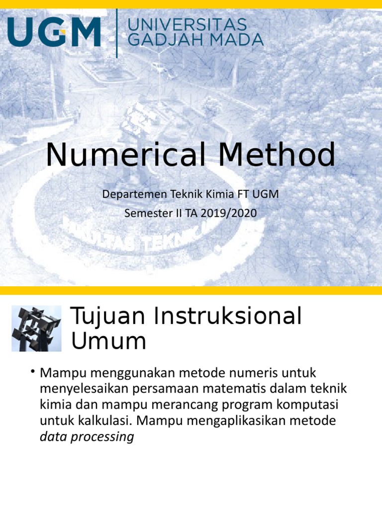 01 Pengantar Metode Numerik | PDF | Thermal Expansion | Derivative