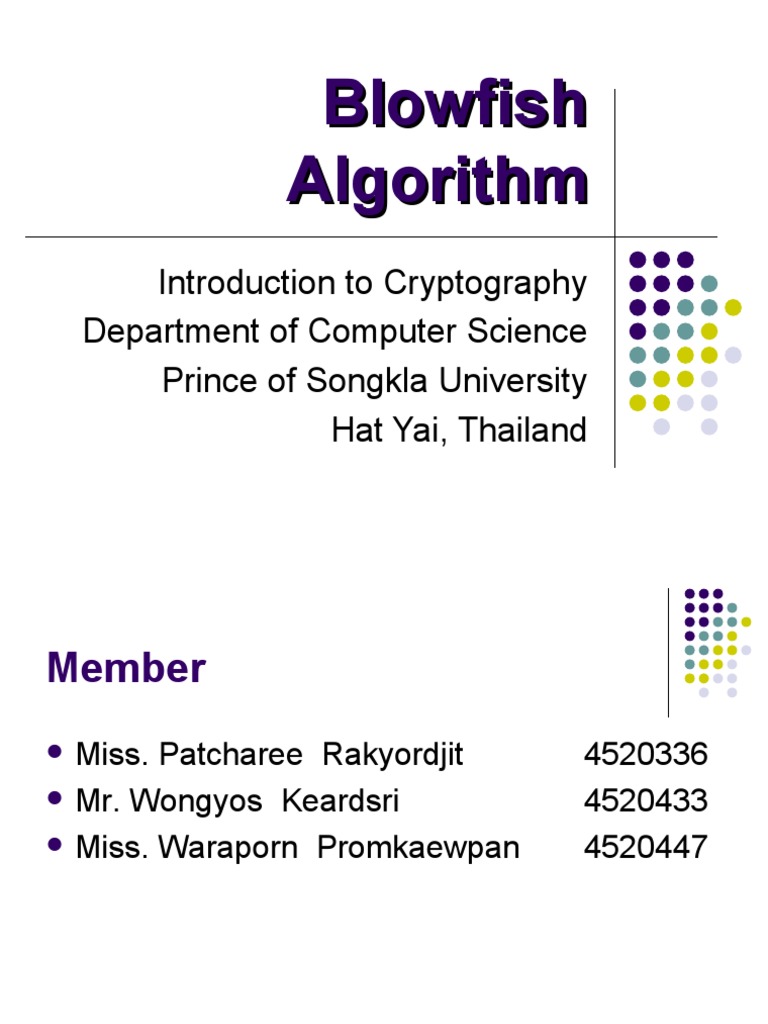 Blowfish | PDF | Security Technology | Computing