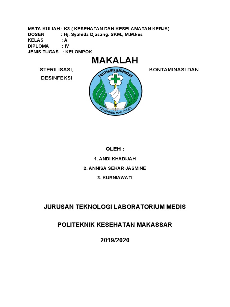 Sterilisasi, Dekontaminasi, Dan Desinfeksi | PDF