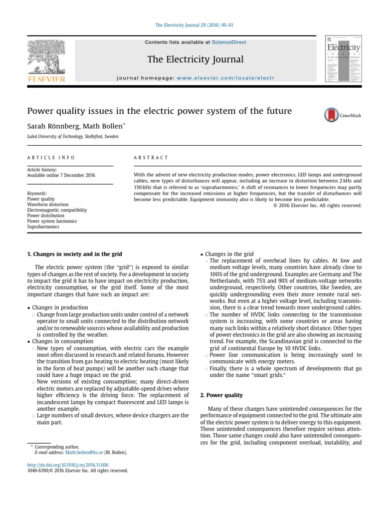 Power Quality Problems PDF | PDF | Electrical Grid | Power Inverter