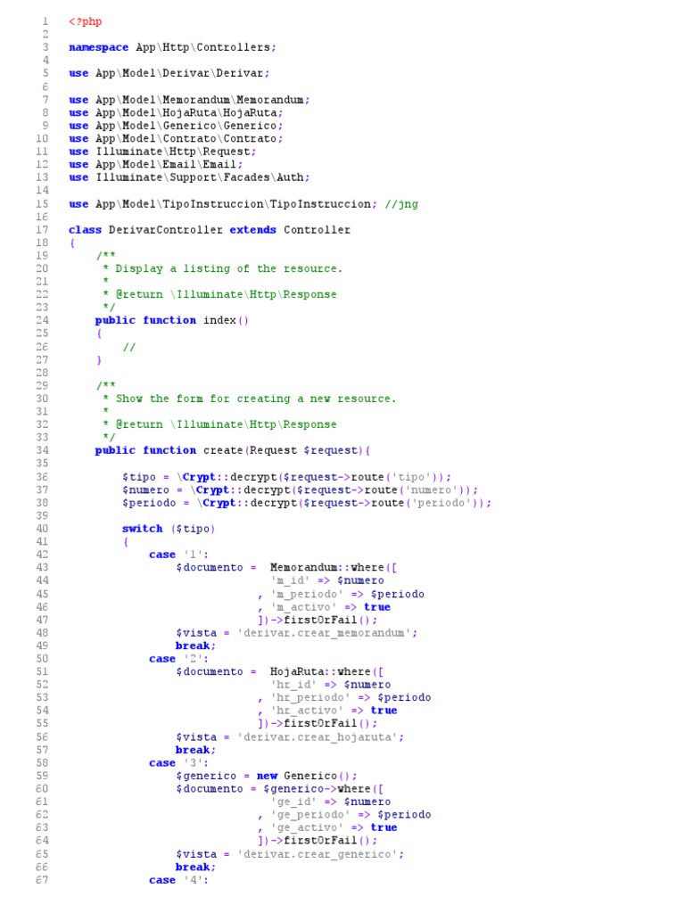 Namespace Use Use Use Use Use Use Use Use Use Class Extends | PDF ...
