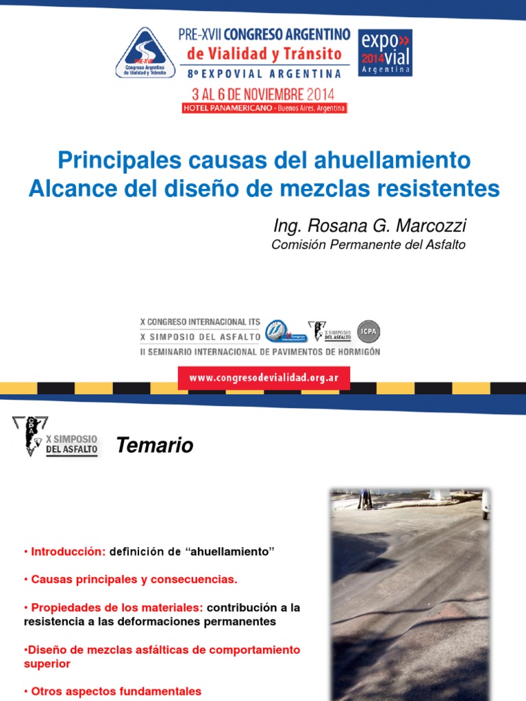 Causas del Ahuellamiento en Pavimentos | PDF | Viscoelasticidad ...
