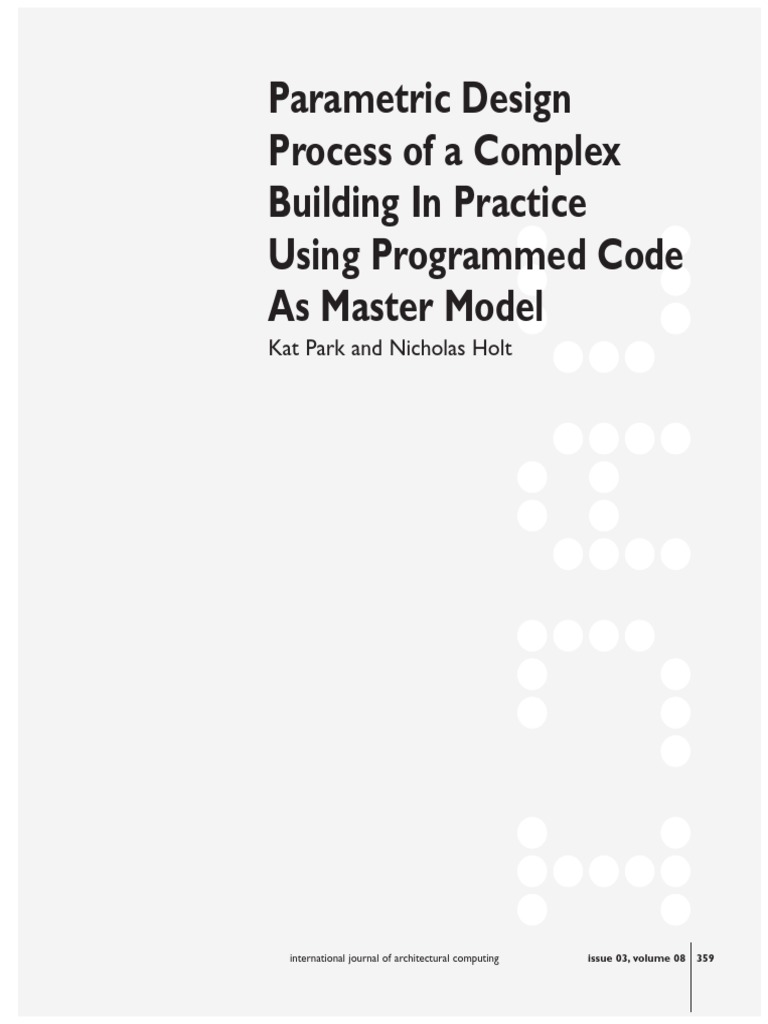 Mastering Parametric Design in Revit | PDF | Conceptual Model ...