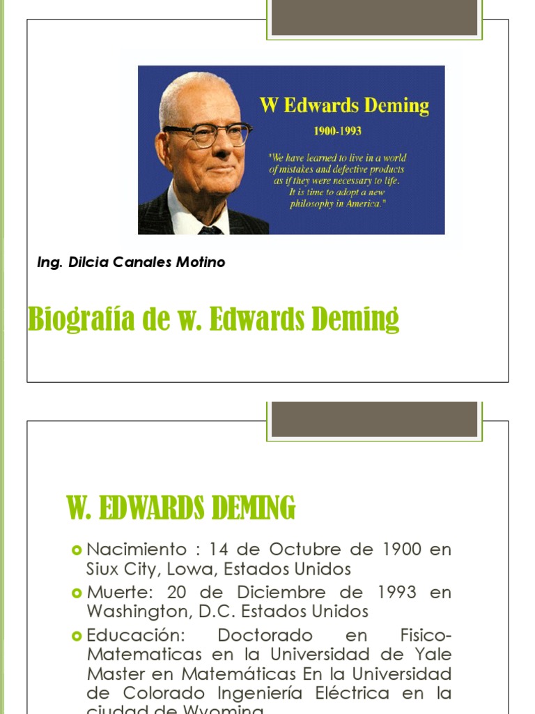 Edward Deming | PDF