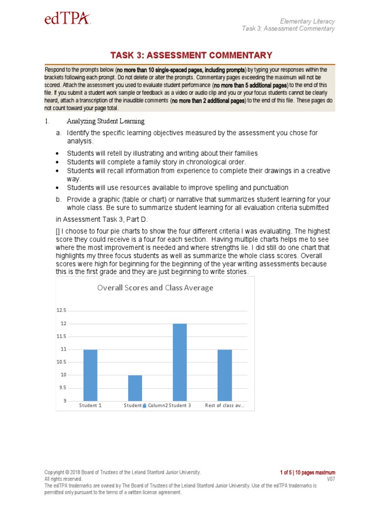 Edtpa Task 3 N | Download Free PDF | Reading Comprehension | Literacy
