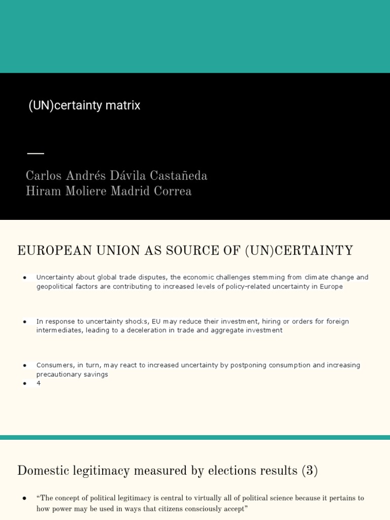 (UN) Certainty Matrix | PDF | European Union | European Union Law