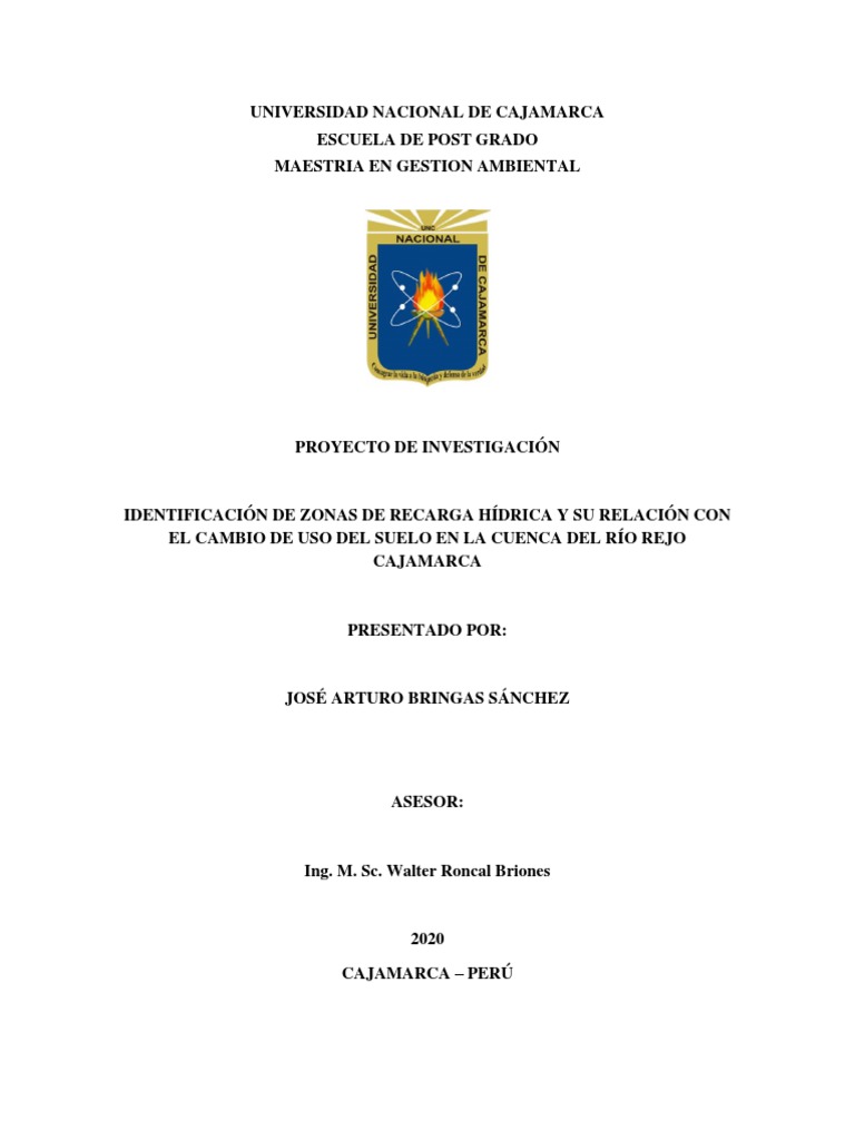 PROYECTO DE TESIS Jose Bringas 2 PDF | PDF | Agua subterránea | Suelo