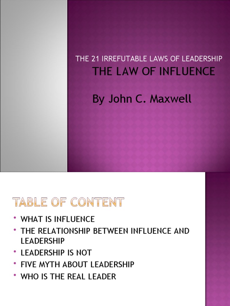 21 Irrefutable Laws 1 | PDF | Abraham Lincoln | Leadership