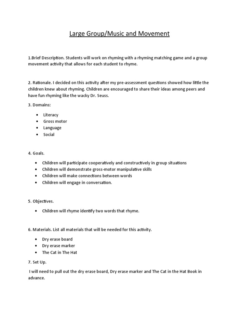 Ece Lesson Plans | PDF | Teachers | Cognition