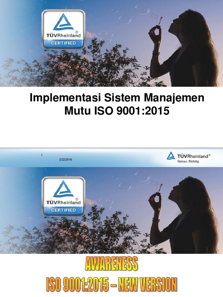 003 - 20190401 - Awareness ISO 9001 2015 Training Material Rev.2 PDF ...