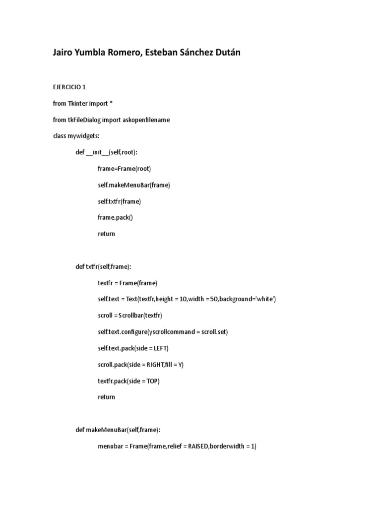 Tkinter GUI with File Menu | PDF | Human–Computer Interaction | System Software