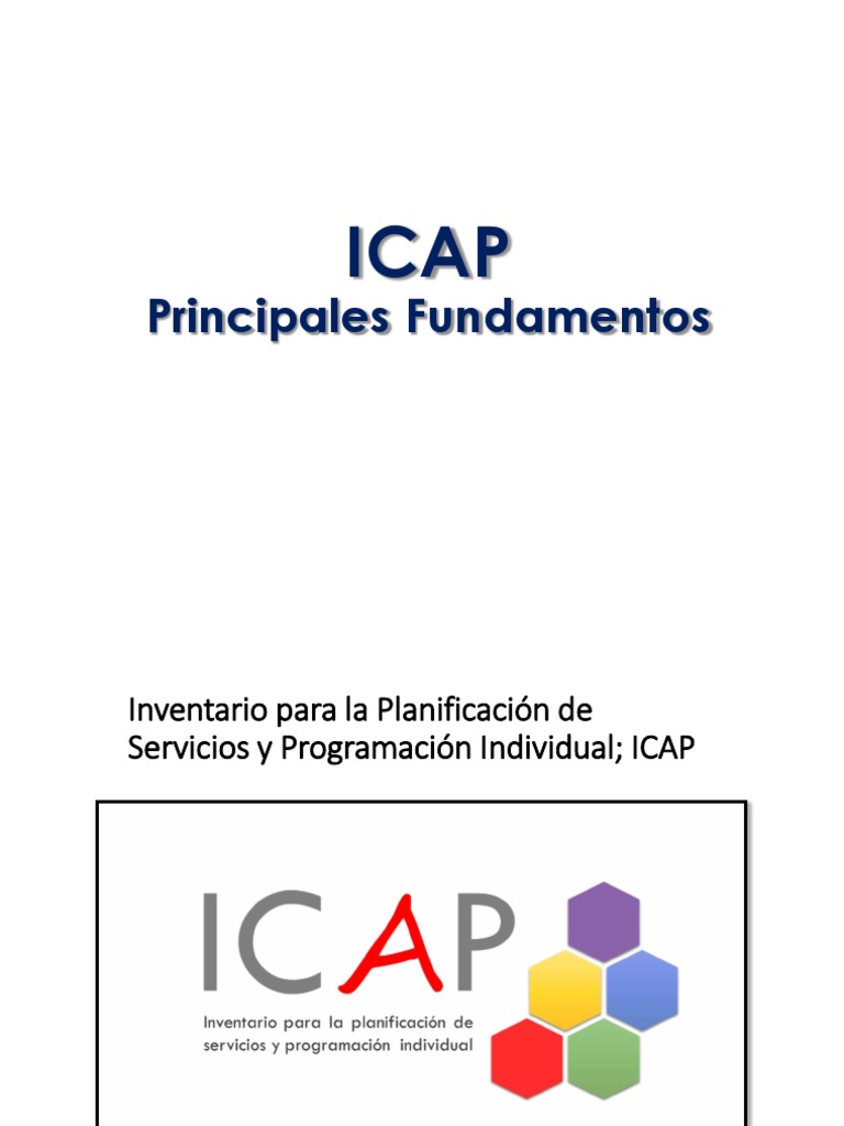 Presentación Aplicación y Corrección ICAP | PDF | Discapacidad ...