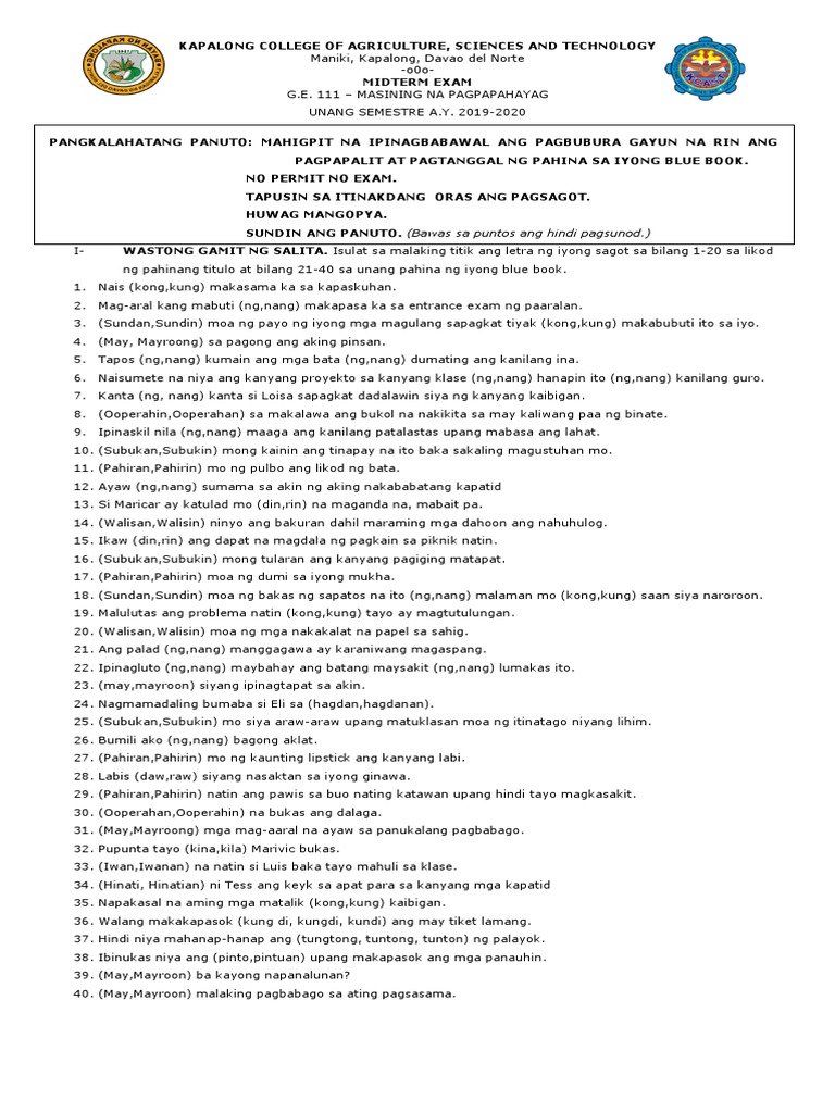 Masining Midterm | PDF