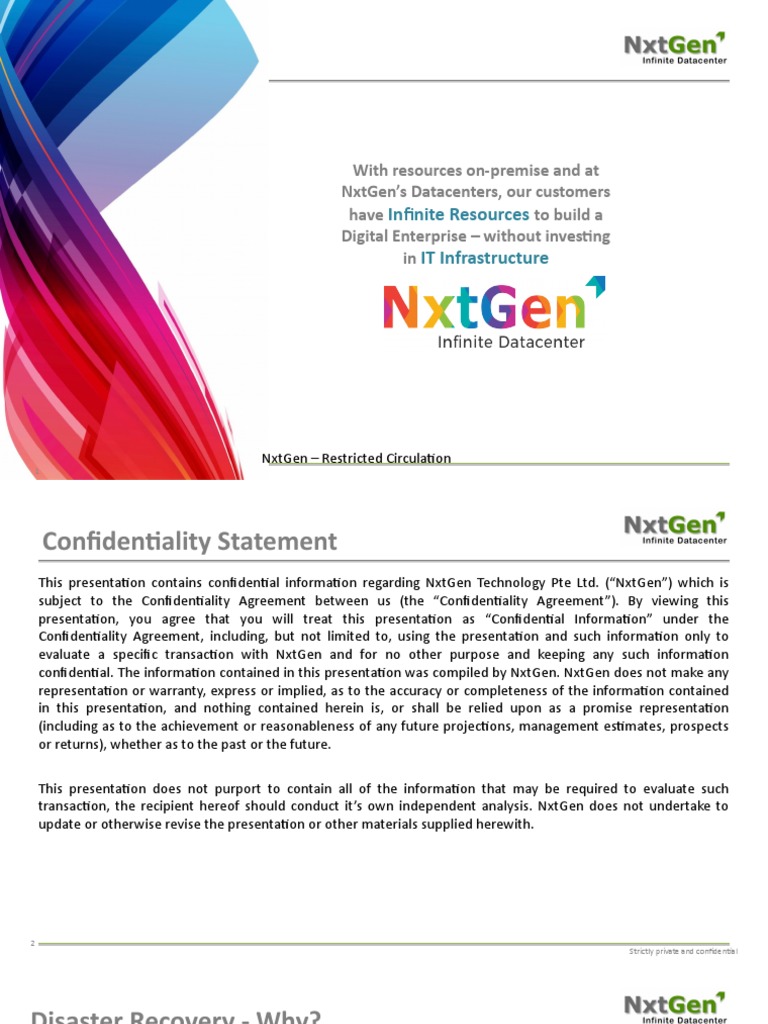 DR Cookbook V1.0 - NxtGen Datacenter | PDF | Hyper V | Virtual Machine