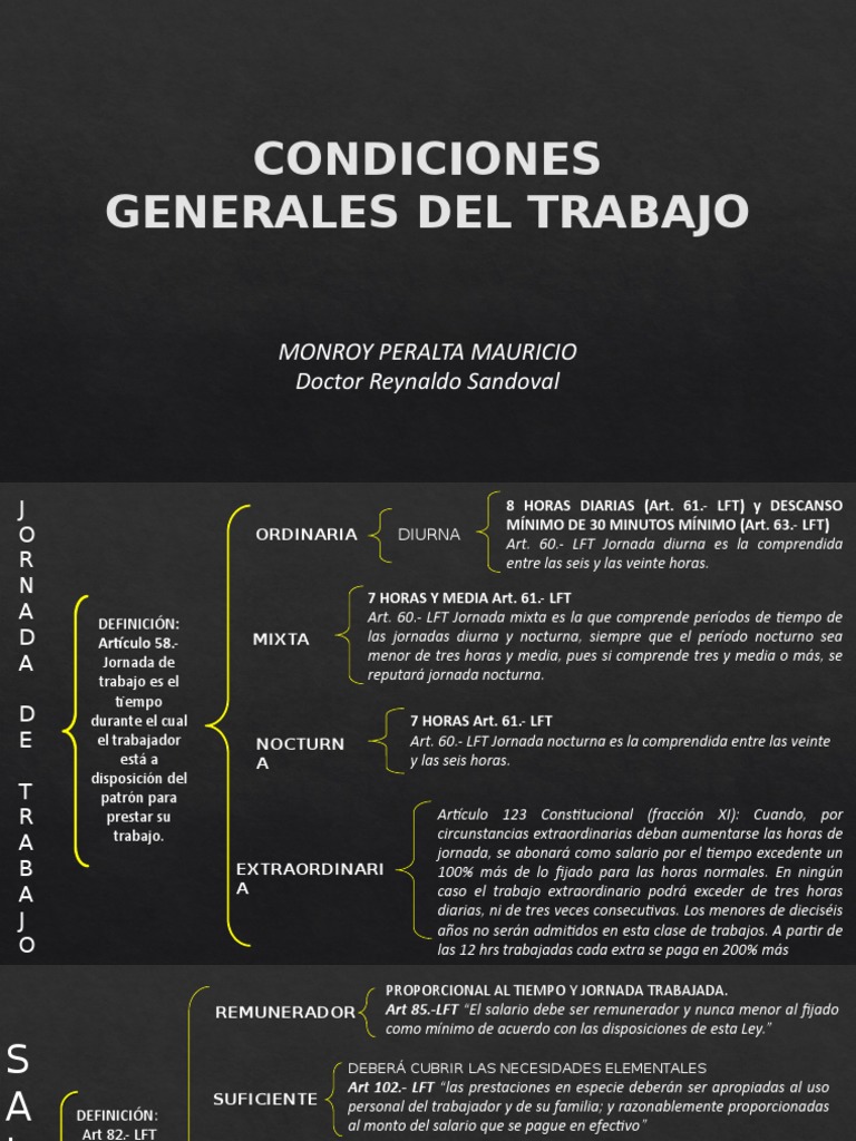 Condiciones Generales Del Trabajo | PDF | Salario | Seguro
