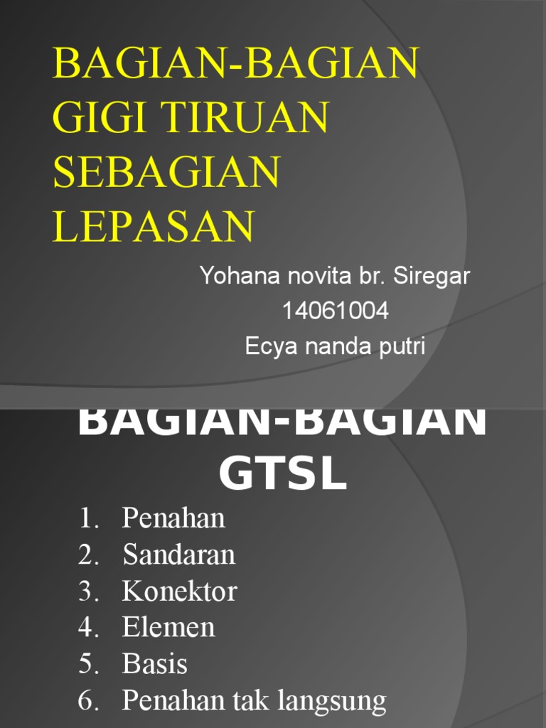 BAGIAN GTSL Yo | PDF