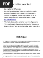 Laslett Cluster Tests for SIJ Dysfunction | PDF | Pelvis ...