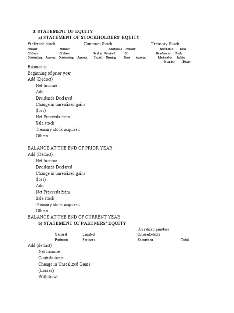 Financial Statements Overview | PDF | Investing | Stocks