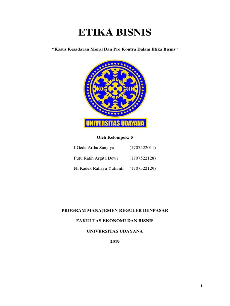 Kasus Etika Bisnis Pdf