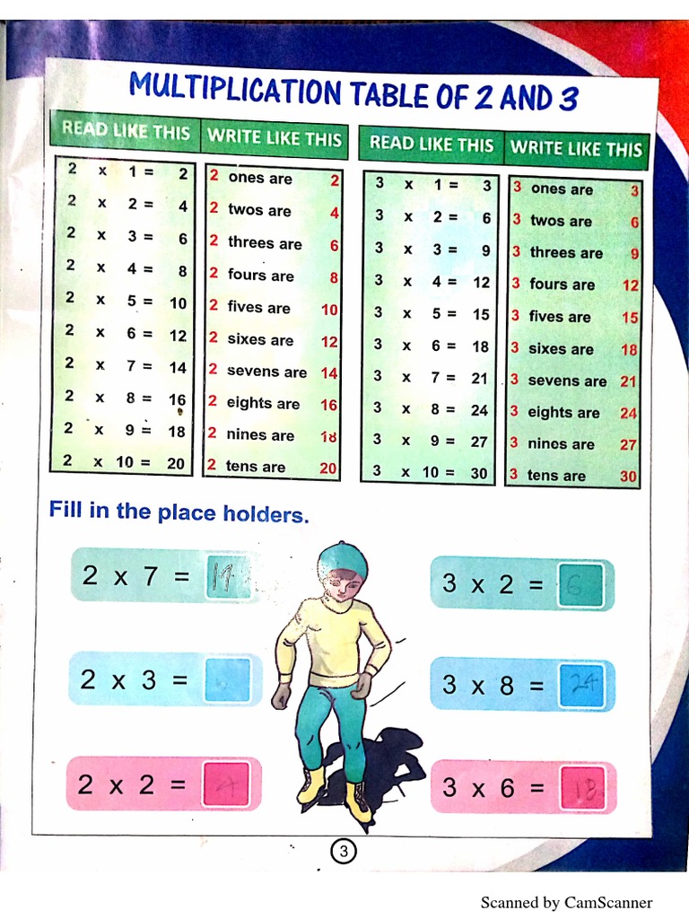 Table of 2 and 3 | PDF