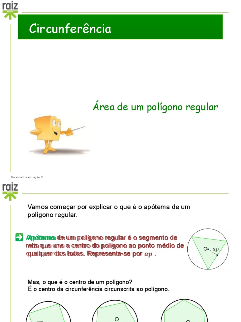 Area de Um Poligono Regular | PDF | Polígono | Triângulo
