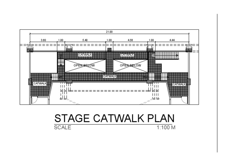 Stage Catwalk Plan: Scale 1:100 M | PDF