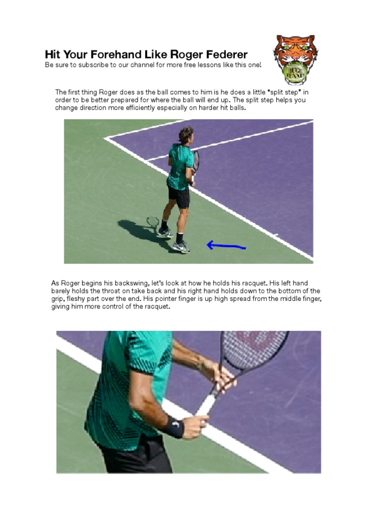 Roger Federer Forehand Guide 18 PDF | PDF | Individual Sports | Athletic Sports