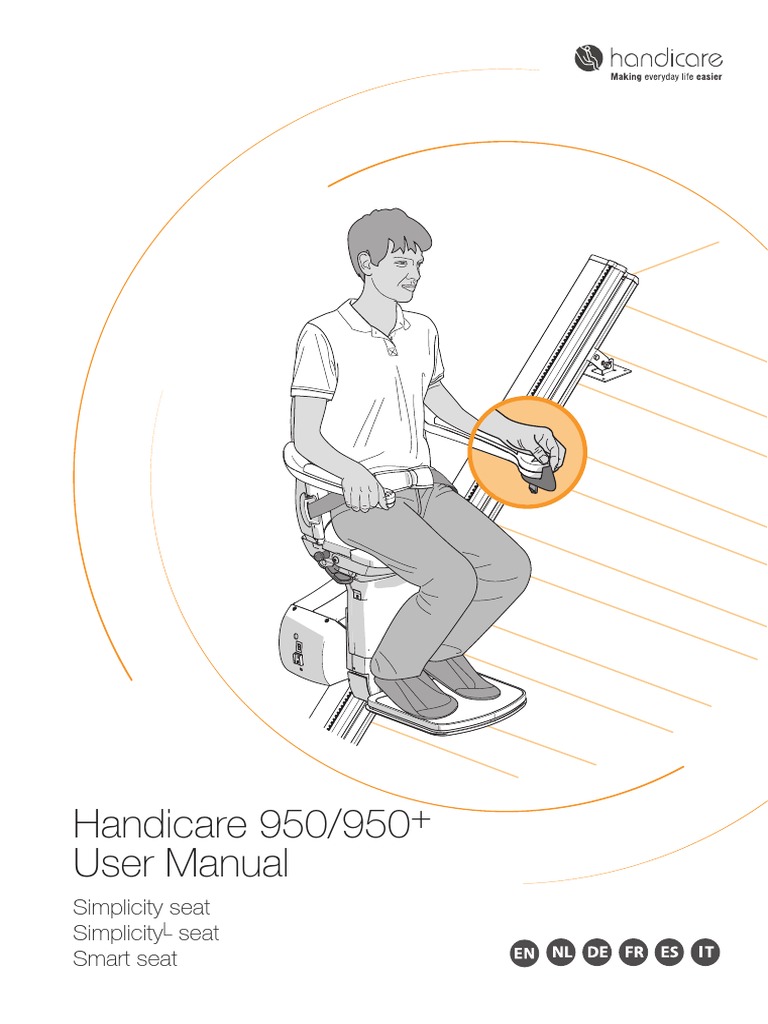 Handicare 950/950 User Manual: Simplicity Seat Simplicity Seat Smart ...