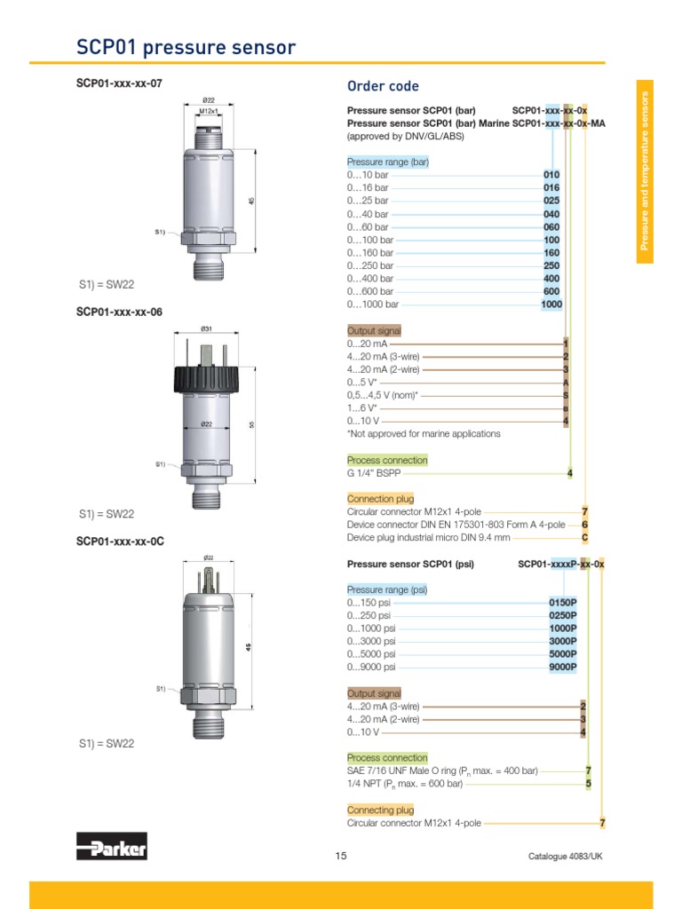 Pressure Sensor PDF | PDF | Components | Electrical Components