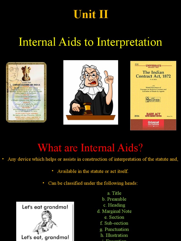 Internal Aids To Interpretation | PDF | Virtue | Common Law