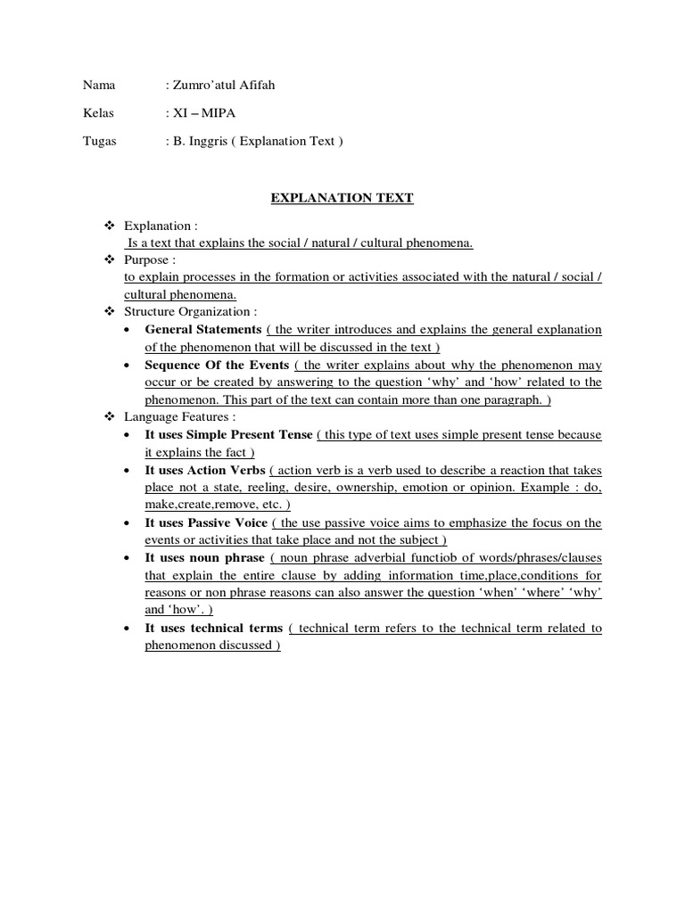Explanation | PDF