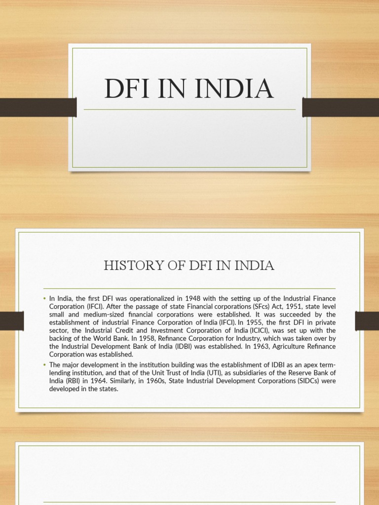 Dfi in India | PDF | Reserve Bank Of India | Economies