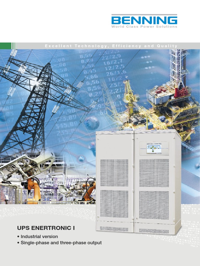 Benning Enertronic I UPS Overview | PDF | Power Inverter | Rectifier