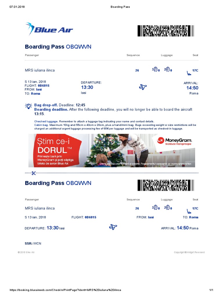Boarding Pass | PDF